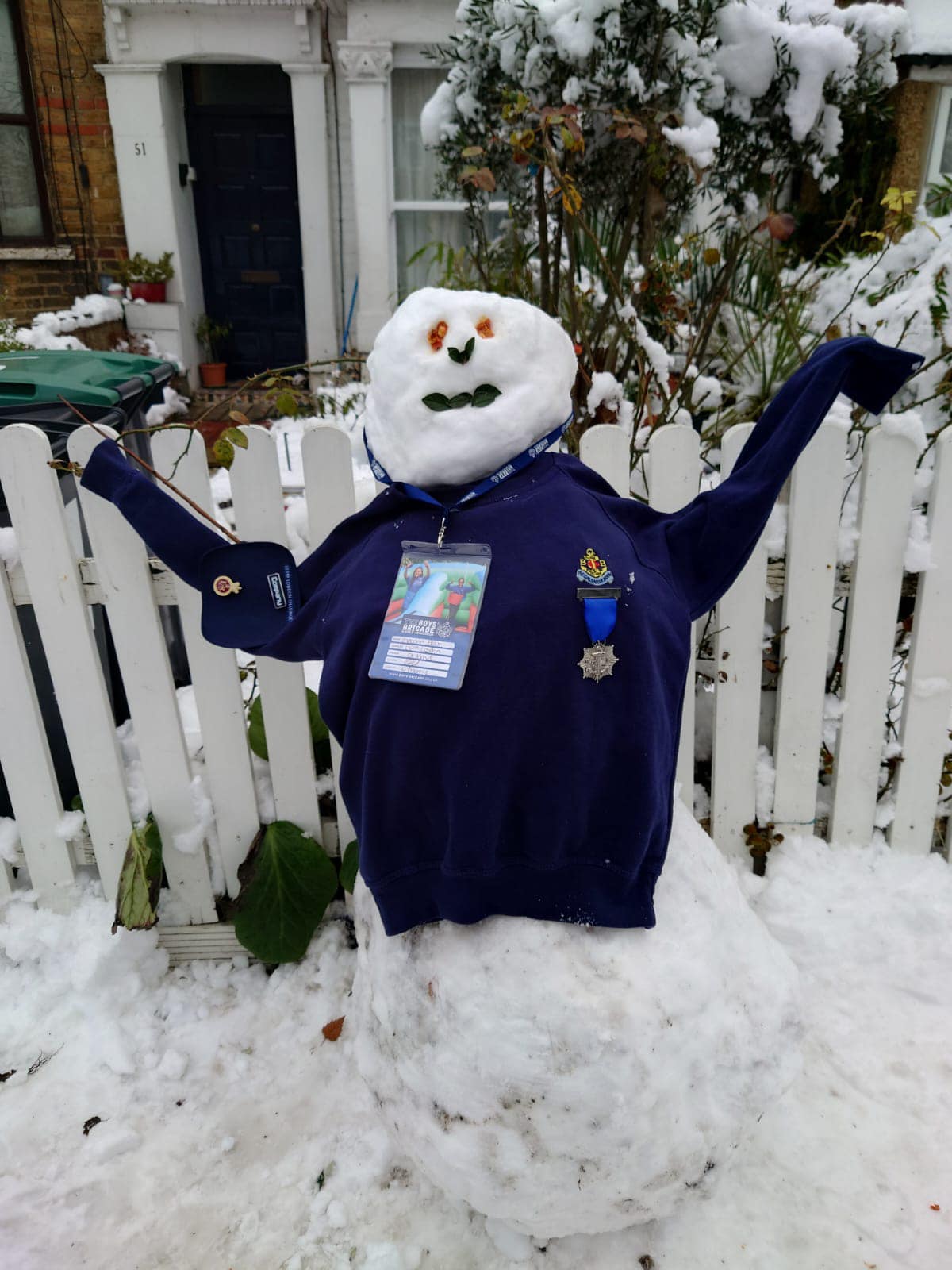 Snowman – Dec 22 – The Boys' Brigade in London
